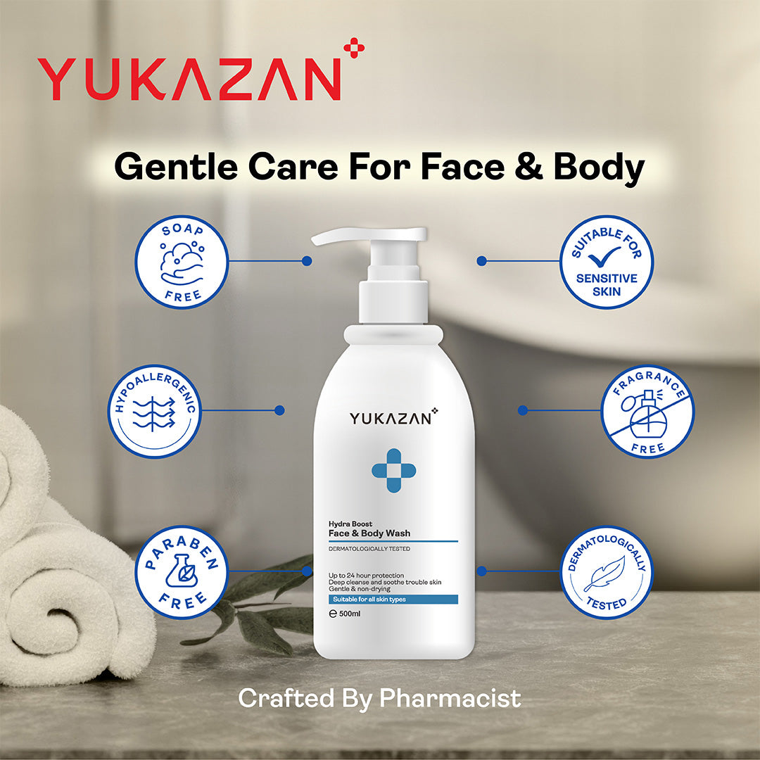 Yukazan Derma Hydra Boost Face & Body Wash (500ml) – Yukazan Official Store